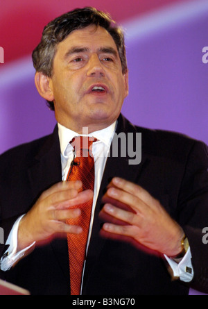 Chancellor of the Exchequer Gordon Brown speaking at the Institute of ...