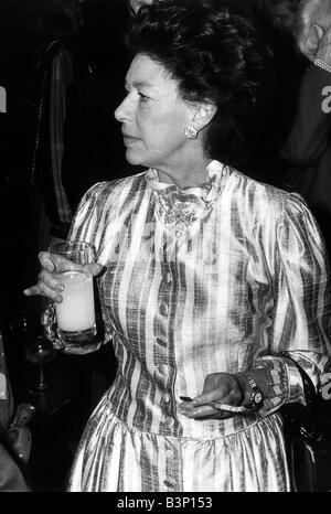 Princess Margaret drinking and smoking Stock Photo - Alamy