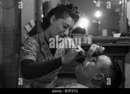 Ann Freedman Girl Barber working during WW2 1941 Women doing mens jobs ...