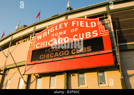 Chicago's Historic Wrigley Field Neon Sign Stock Photo - Alamy
