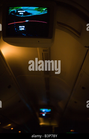 A radar screen showing all the aircraft flying over England and Wales ...