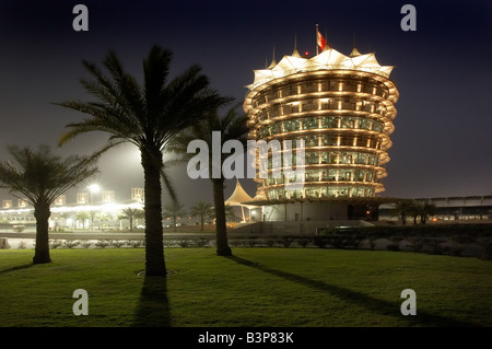 Bahrain International Circuit at night Stock Photo - Alamy