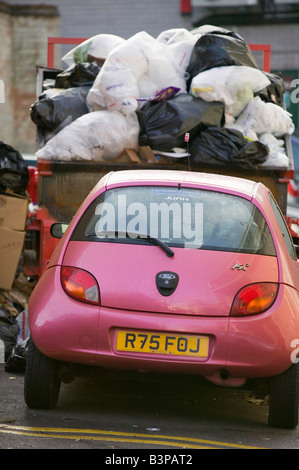 Full UK skip bin rubbish uk waste management logistics garbage trash ...