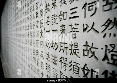 Chinese Writing on Stone Slab, Temple of Literature, Hanoi, Vietnam ...