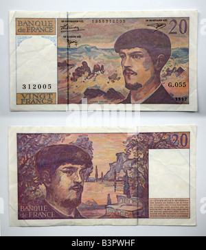 100 French Francs Bank Note Proof. Manufacturer: American Bank Note ...