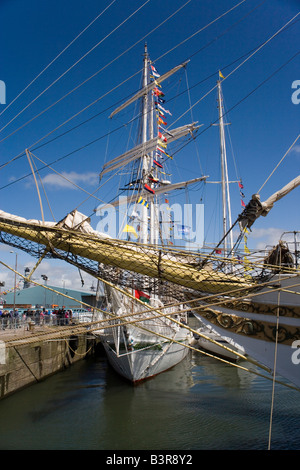 Omani Navy ship Shabab Oman II, Turku race start, 2017 Stock Photo - Alamy