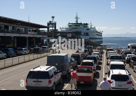 USA, Washington State, Seattle. Waiting for the Interurban, celebrating ...