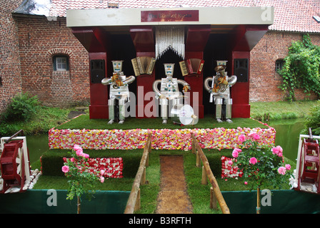 flower display at bi annual Rose festival Lottum Limburg Netherlands ...