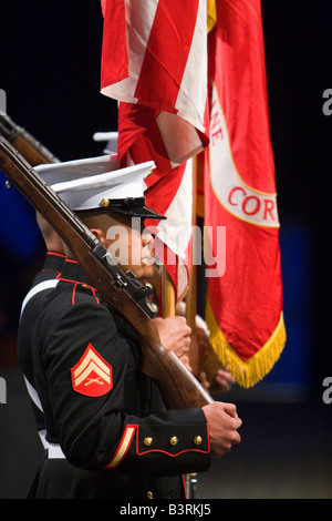The United States Marine Corps Color Guard Platoon, Battle Color ...