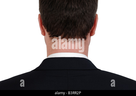 Rear view of a businessman Stock Photo - Alamy