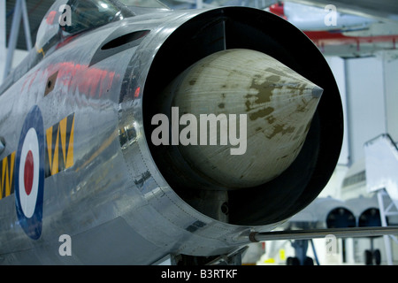 English Electric Lightning with RAF roundel and missile on display in ...