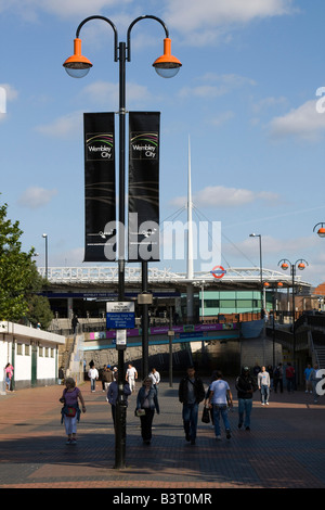 olympic way wembley stadium brent london england uk gb Stock Photo - Alamy