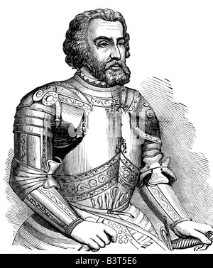 Hernando de Soto (c. 1500-1542), the Spanish explorer and conquistador ...
