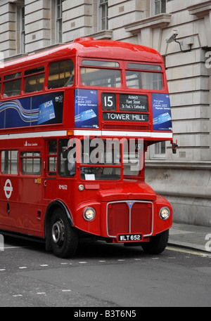 Number 15 Routemaster Bus parked in the Strand London Stock Photo - Alamy