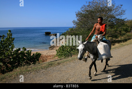 South Coast near Chivirico, Playa Las Coloradas, Cuba island, West ...