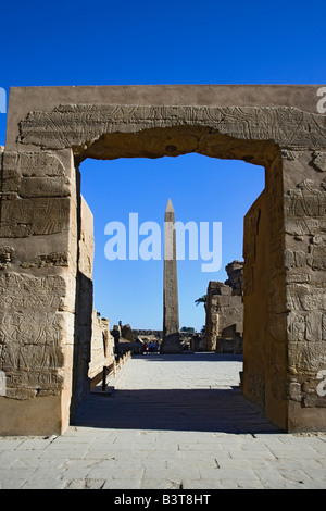 Temple of Karnak and Obelisk of Thutmose located in modern day Luxor or ...