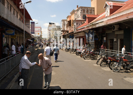 MAURITIUS; busy street scene in the business district; Port Louis Stock ...