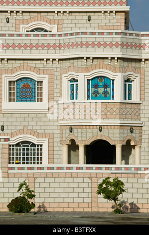 Oman, Eastern Hajar Mountains, Bidbid. Modern Omani House (NR Stock ...