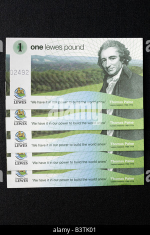 A Lewes pound note, featuring Thomas Paine Stock Photo - Alamy