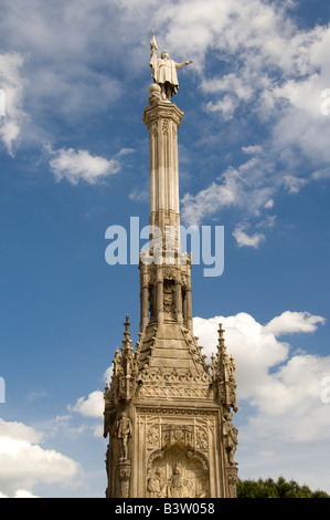 Spain, Madrid. Columbus Square & monument Stock Photo - Alamy
