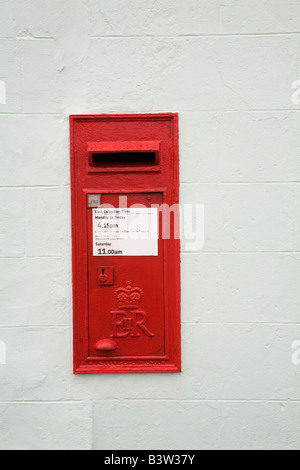 Post box at Craster, Northumberland, England Stock Photo - Alamy