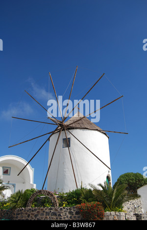 Santorini, Greece: typical Greek mill Stock Photo - Alamy