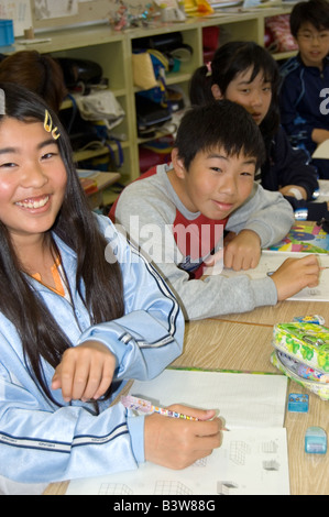 Japanese Elementary School Students Stock Photo - Alamy