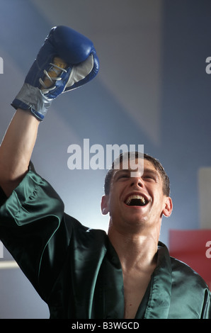 A victorious boxer Stock Photo - Alamy