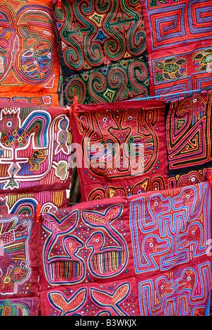 MOLA, HANDICRAFT MADE BY KUNA INDIANS OF SAN BLAS ISLAND, PANAMA, DK ...