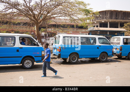 Mini bus taxis Lusaka Zambia Africa Stock Photo - Alamy