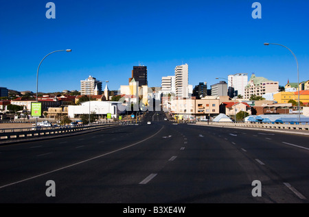 street and skyline of Windhoek, Namibia Stock Photo - Alamy