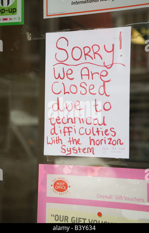 A sign in a window saying Sorry We Are Closed in Newquay town centre in ...