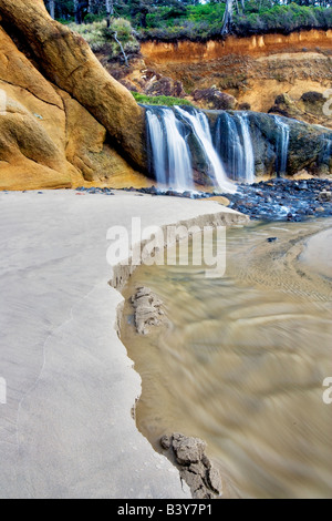 Waterfalls at Hug Point State Park Oregon Stock Photo - Alamy