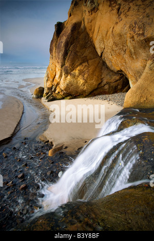 Waterfalls at Hug Point State Park Oregon Stock Photo - Alamy