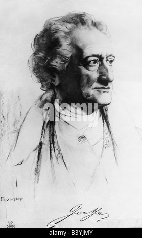 Johann Wolfgang von Goethe: Autograph Stock Photo - Alamy