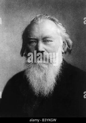 Johannes Brahms - portrait - German composer 7 May 1833 - 3 April 1897 ...