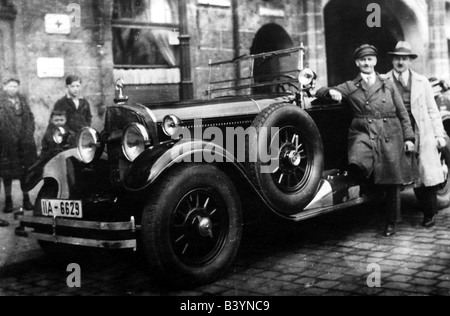 Adolf Hitler and driver Julius Schreck Stock Photo - Alamy