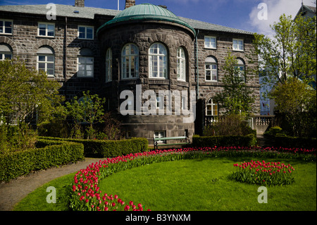 House of Althingi, the Icelandic Parliament, Reykjavik, Iceland Stock ...
