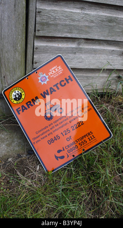 Farm Watch Sign Stock Photo - Alamy