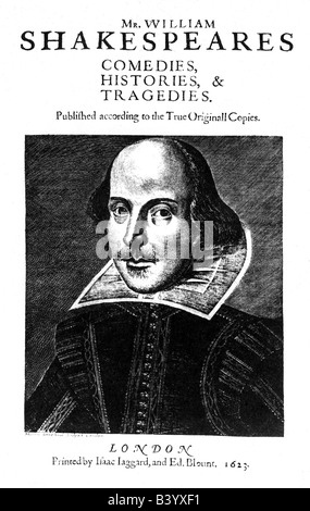 Portrait of William Shakespeare, 1564 - 1616, an English playwright ...