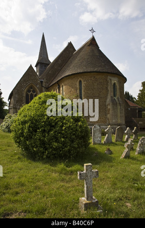 Church of St Peter Hascombe Stock Photo - Alamy