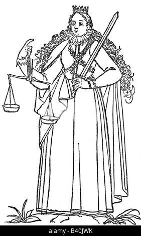 Justitia, Roman goddess of justice, engraving by Albrecht Dürer (1471 ...