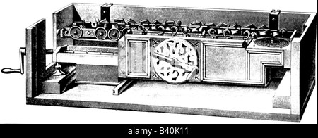 17th Century Calculating Machine Stock Photo - Alamy