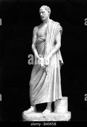 Statue of Demosthenes (384-322) Ancient Greece Rome, Vatican Museum ...