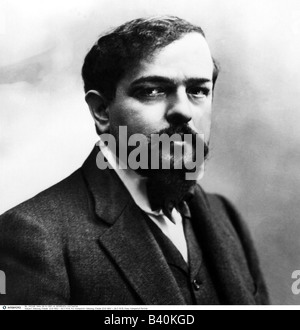 PORTRAIT OF CLAUDE DEBUSSY (1862-1918), FRENCH COMPOSER, CLAUDE DEBUSSY ...