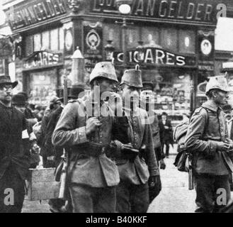 WWI - Germany occupation of Brussels, Belgium 1914, 21 August Stock ...
