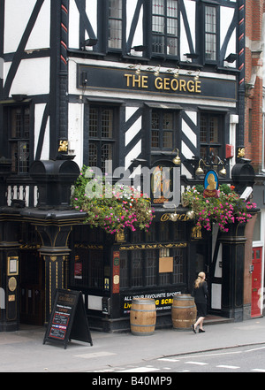 The George Public House Fleet Street London England Stock Photo - Alamy