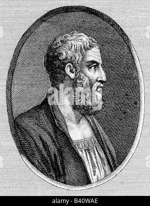 Epicurus of Samos, 342 - 271 BC, Greek philosopher, portrait, side-face ...