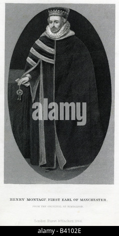 Henry Montagu, 1st Earl of Manchester, c. 1563-1642, an English judge ...