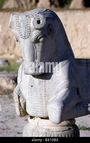 Capital column, Bull head, Persepolis, Museum of Ancient Iran, National ...